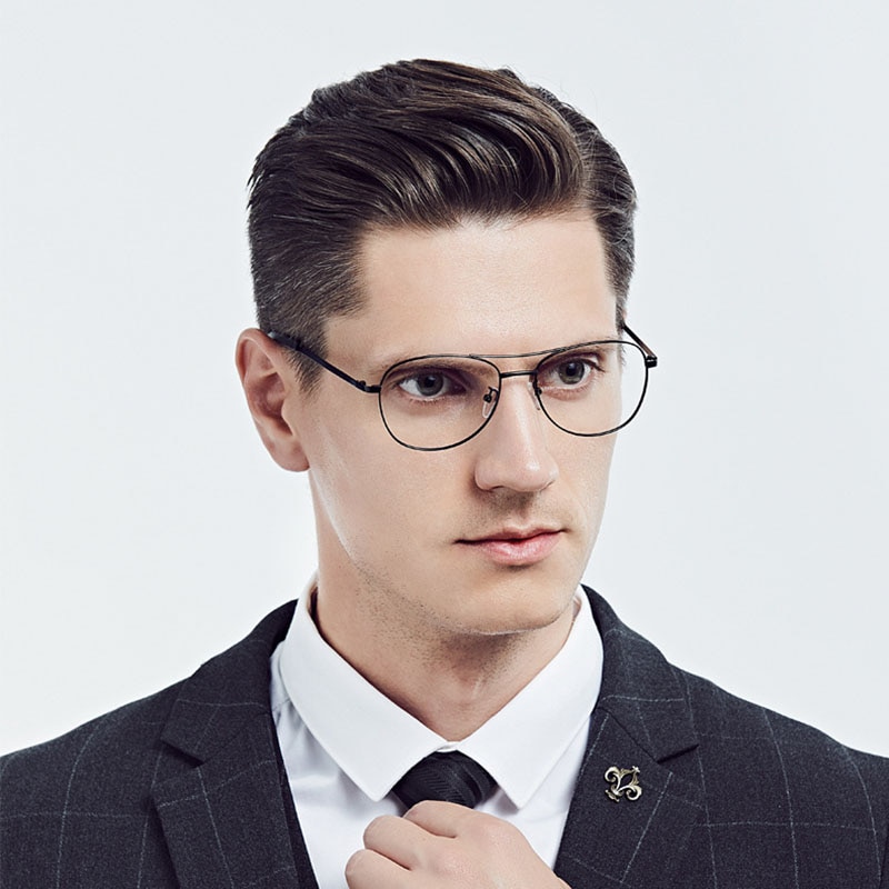 Vintage Glasses Woman Man Double Bridge Retro Eyeg... – Grandado