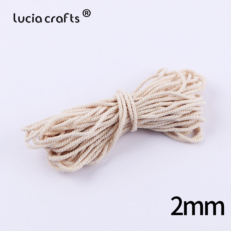 2/3/5/8mm Cotton Rope Twisted Cord Rope Lanyard Fi... – Grandado