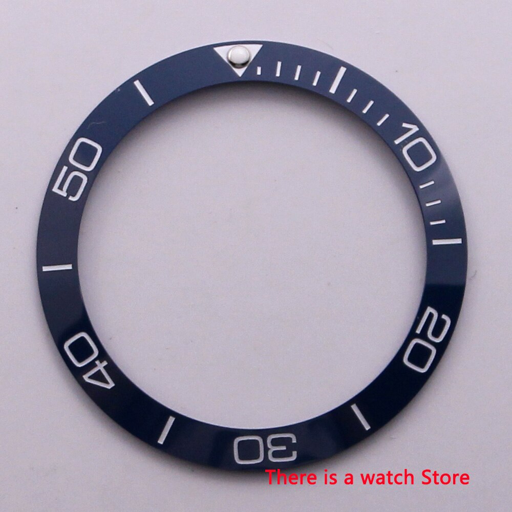 38mm blue ceramic bezel insert luminous dot fit 40... – Grandado