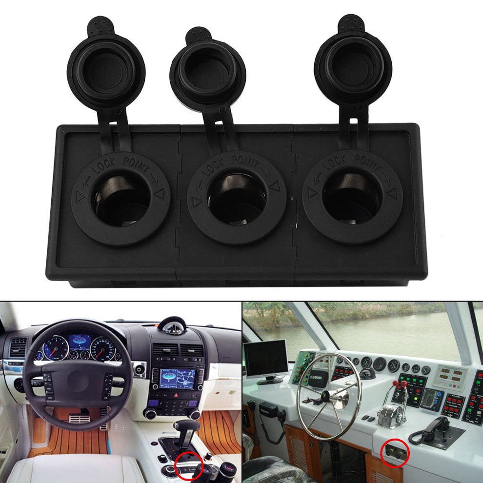 12V/24V Power Socket ABS Housing Holder Kit With 3... – Grandado