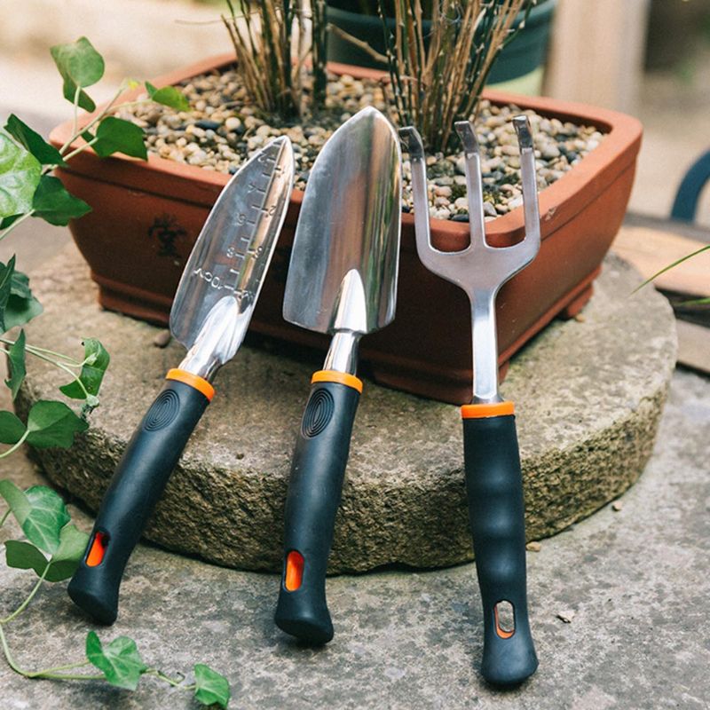 3 Pcs Garden Tools Set Rubberized Hand Transplant ... – Grandado