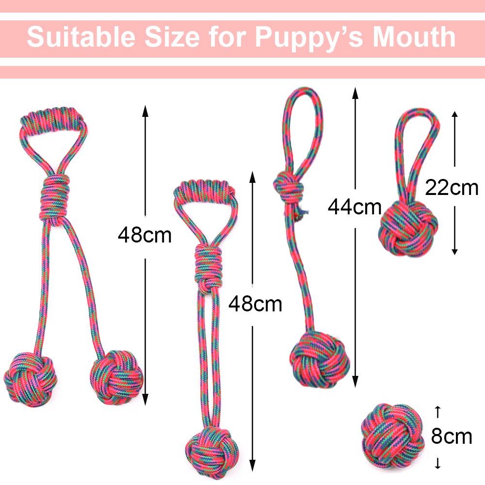 Cotton Chew Dog Rope Toy for Large Dogs Interactiv... – Vicedeal