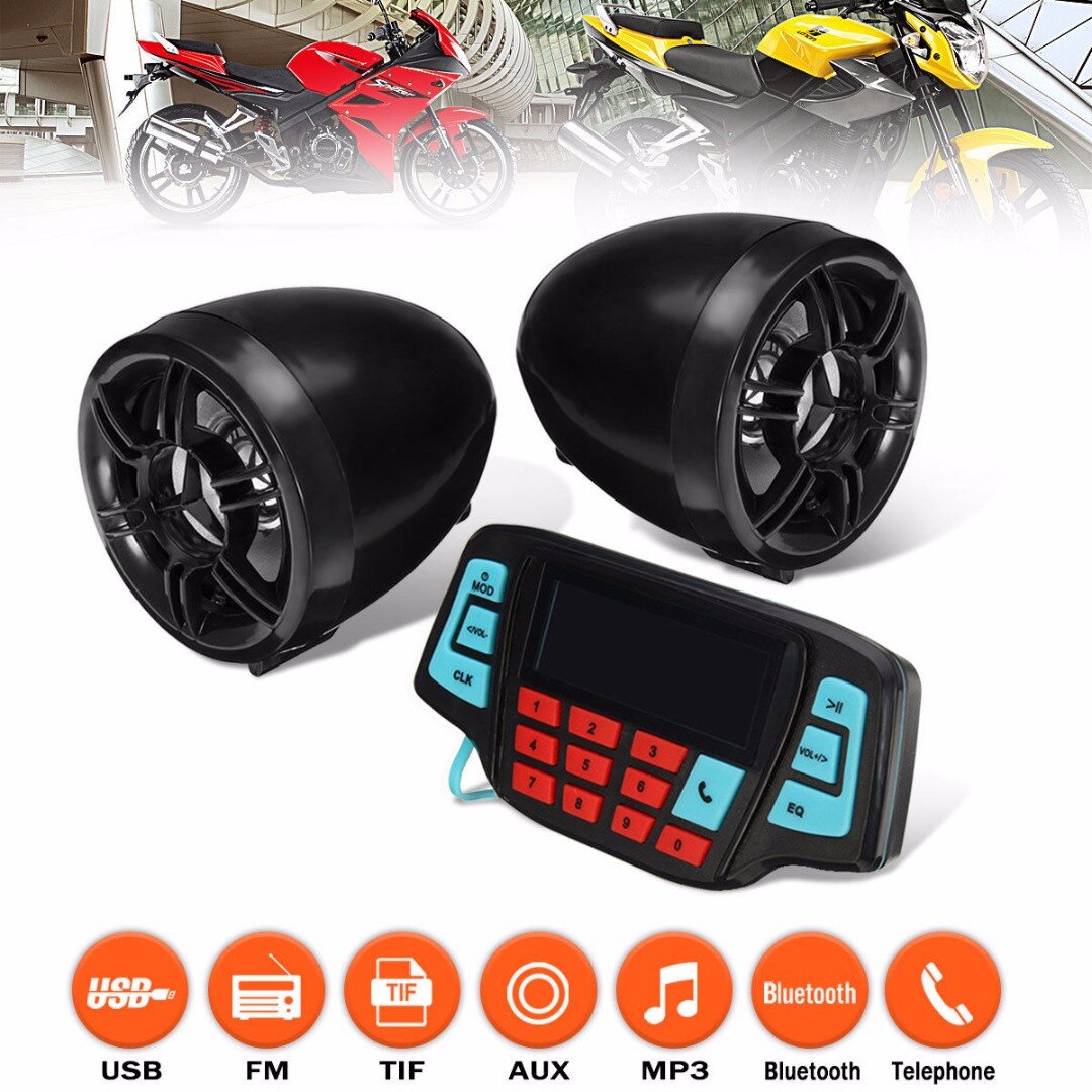 Newest Motorcycle Bluetooth Audio System MP3 FM Ra... – Grandado