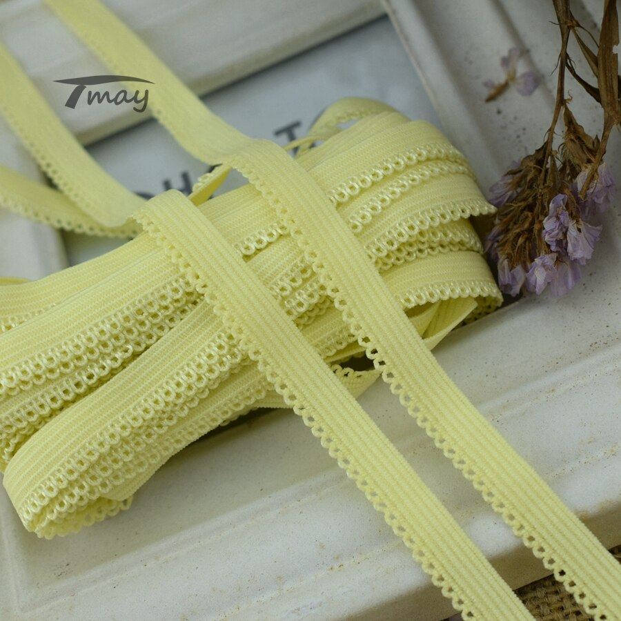 #1342 Yellow Elastic Bnds Rubber Band Lace Trim 8y... – Grandado