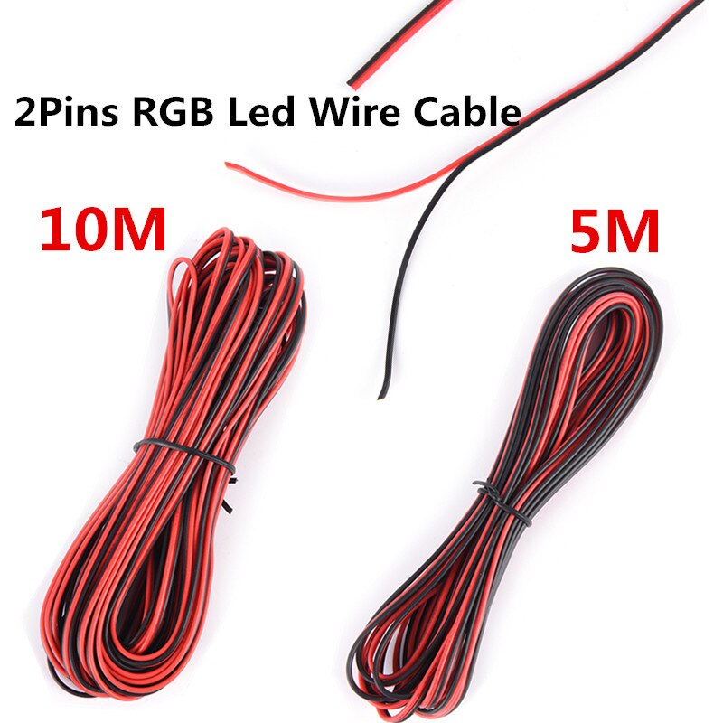 2Pins 5m /10m RGB Led Wire Cable LED RGB Cable Ext... – Grandado