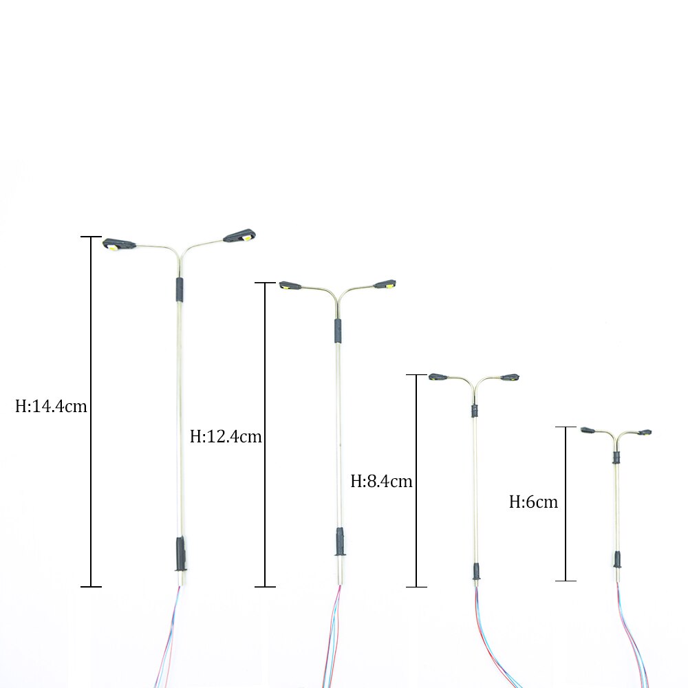 10PCS Scale Model Light Street Lamp Building Train... – Grandado