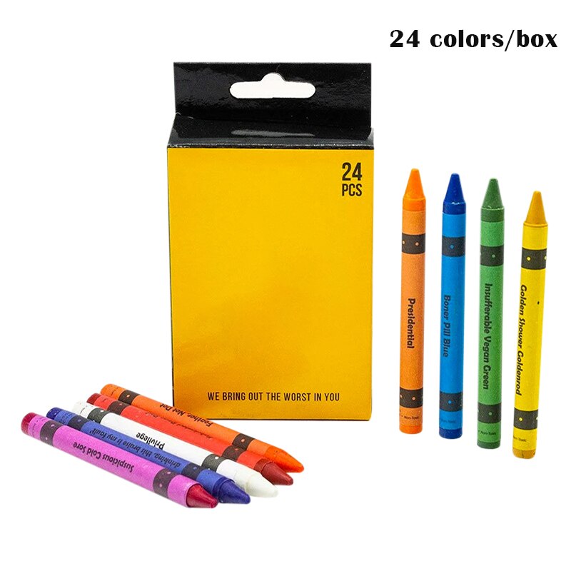 Crayons 24 Color Oil Pastel Water-Soluble Color Gr... – Grandado