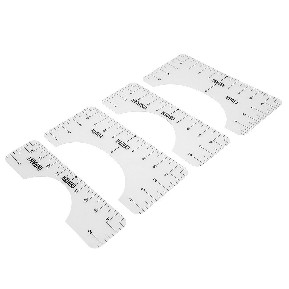 4pcs T-shirt Alignment Ruler Clothing Ruler Clothe... – Grandado