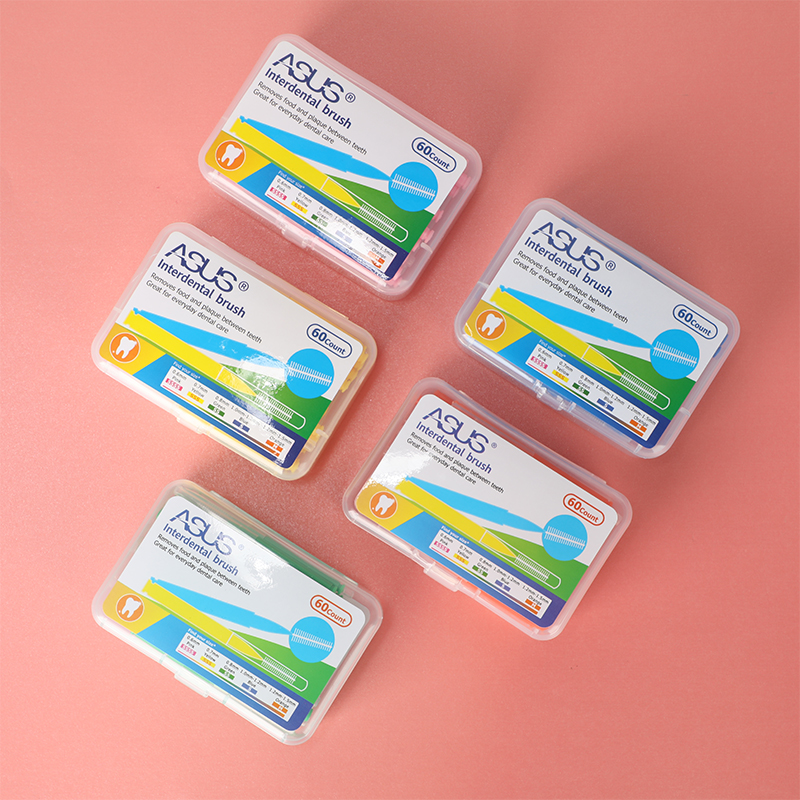 60 st tandtråd push-pull interdentalborstar 0.7mm ... – Grandado