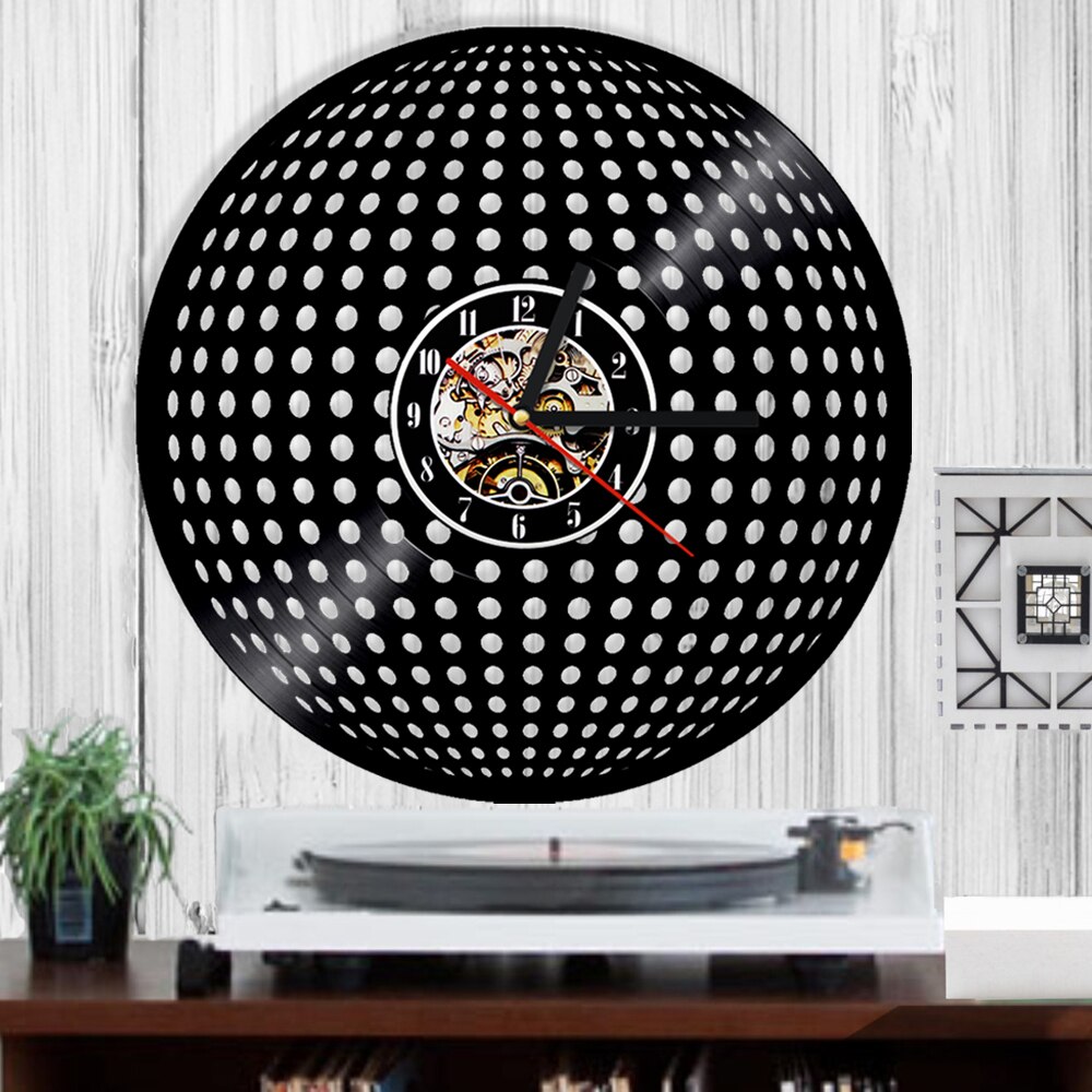 Dots Clock Vinyl 3D Wall Clock Modern Steps Circle... – Grandado