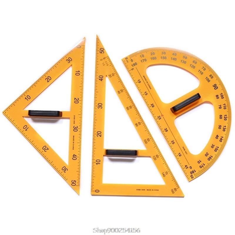 Multifunction Teaching Ruler Set Triangle Protract... – Vicedeal
