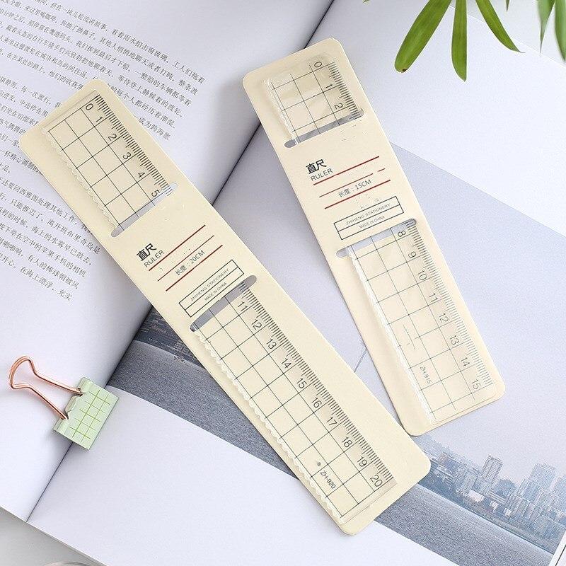 1 Pc Transparent Simple Style Plastic Ruler Studen... – Grandado