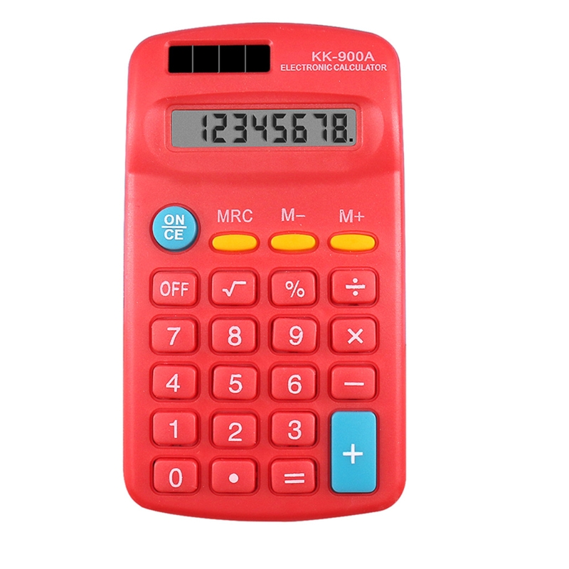 H05B Multi Color Calculator Palm Size 8 Digit Larg... – Grandado
