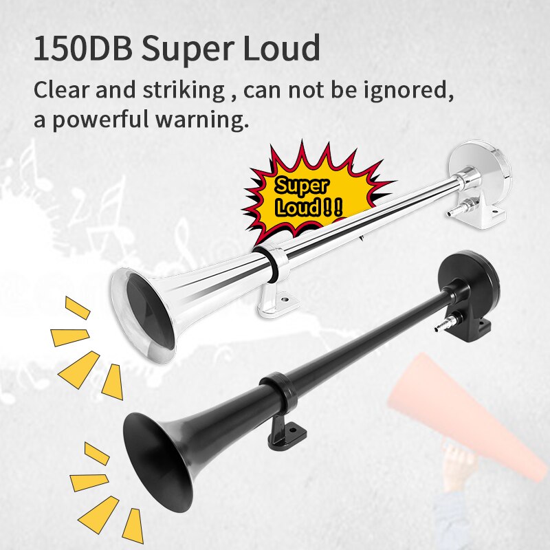 Air Horn 150DB 12V Super Loud Single Trumpet Compr... – Vicedeal