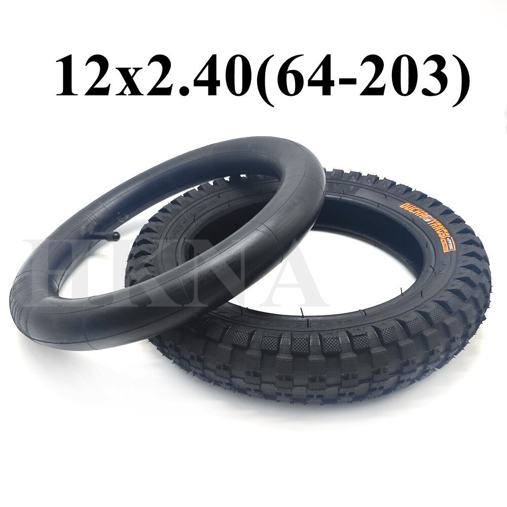 12 Inch Bicycle Tire 12x2.40(64-203) Inner and Out... – Grandado