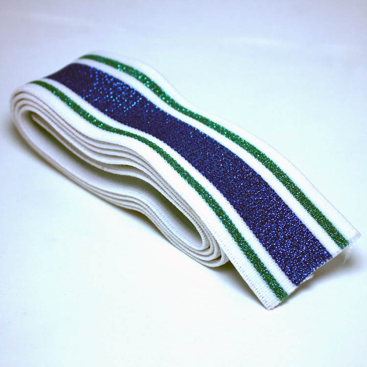 Gold Silver Stripe Elastic Bands Ribbon Clothing B... – Grandado