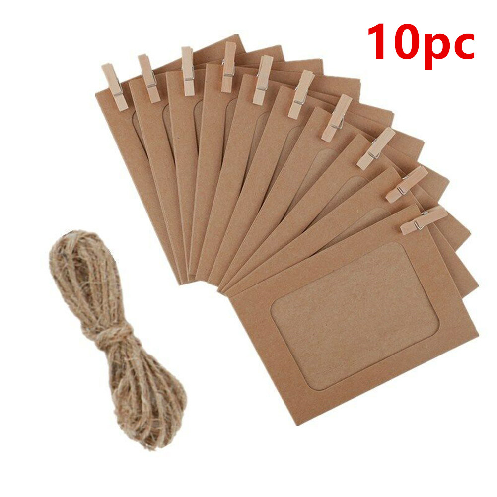 10Pcs Paper Photo Frame Wall Hanging Picture Album... – Grandado
