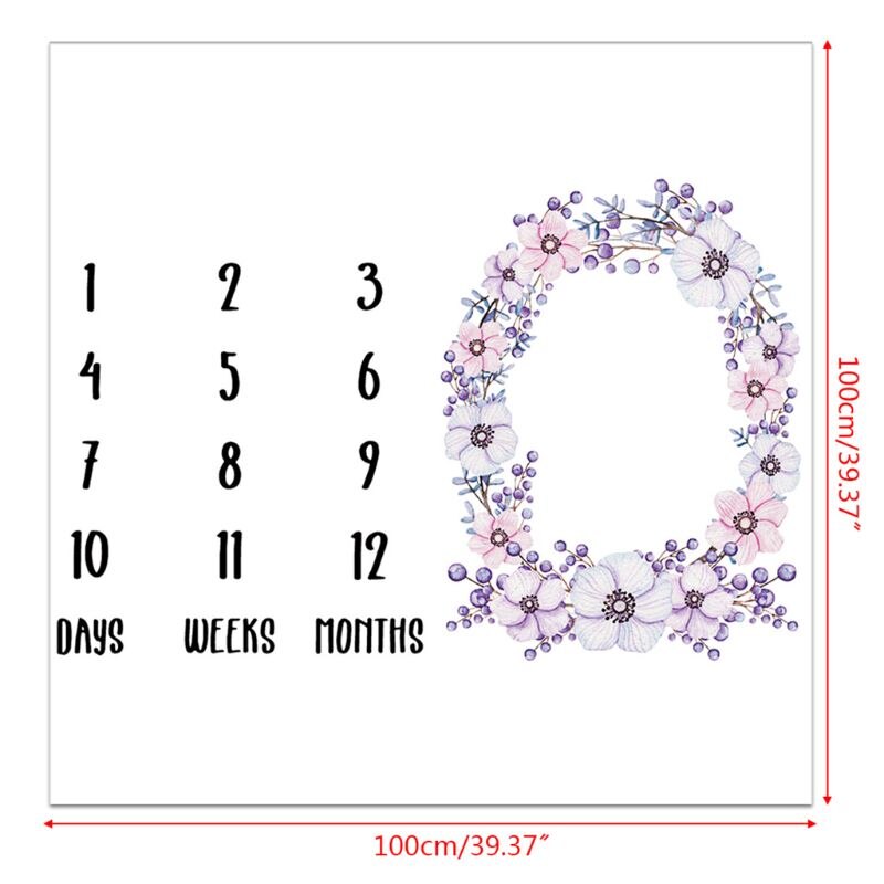 Newborn Baby Milestone Number Phone Pattern Cloud ... – Grandado