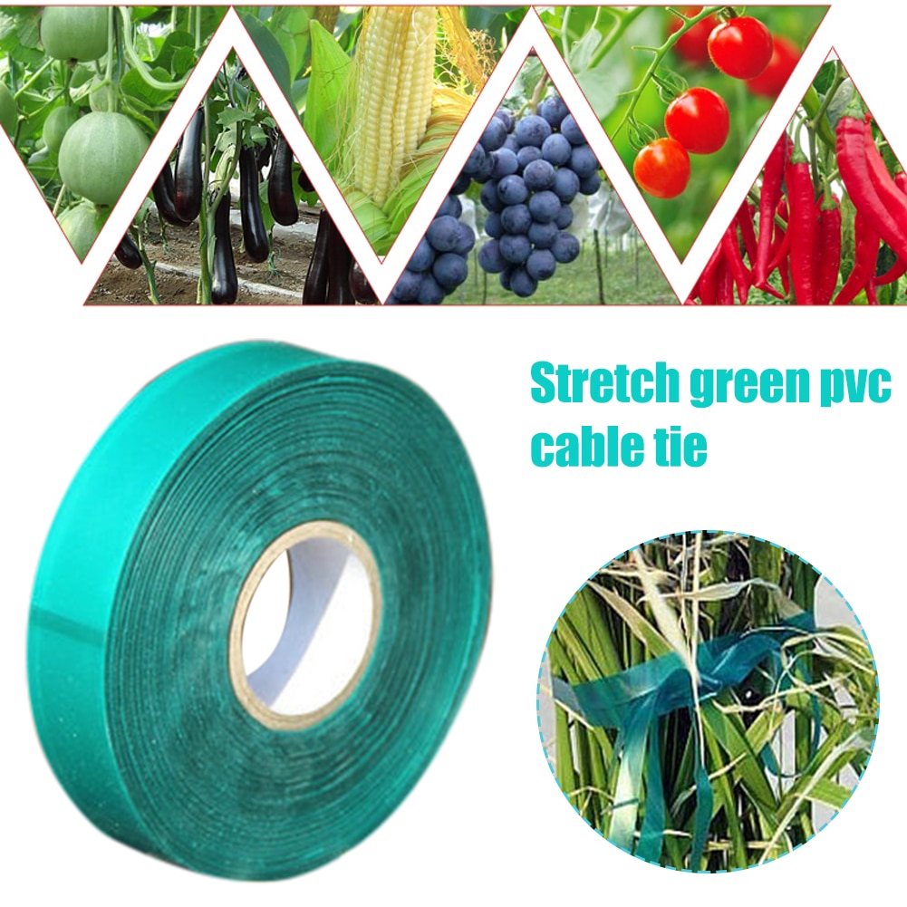 12mm Wide Elastic Green Pvc Cable Tie Tied With Br... – Grandado