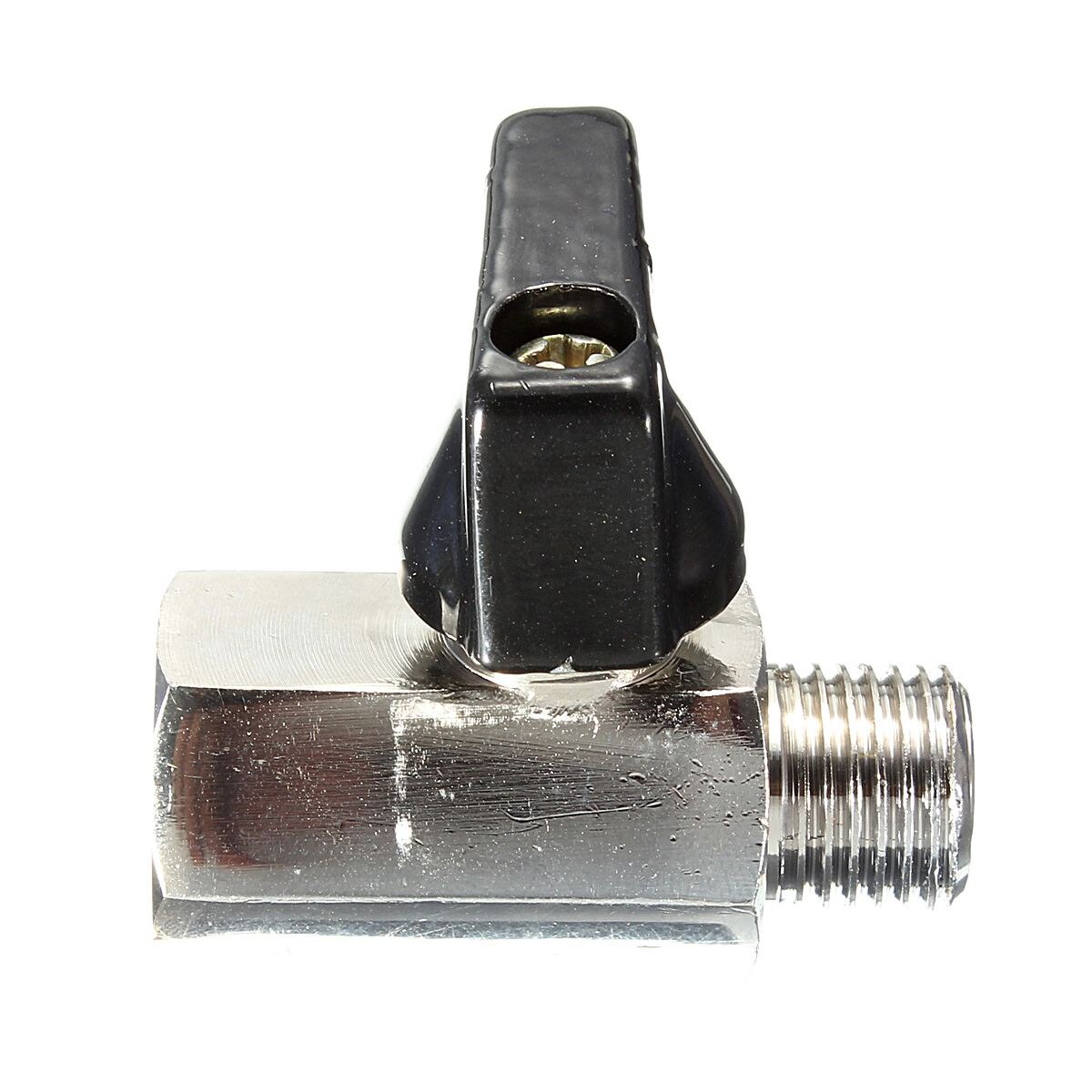 Chrome Brass 1/4inch Bsp Ball Valve Threads Tap Ma... – Vicedeal