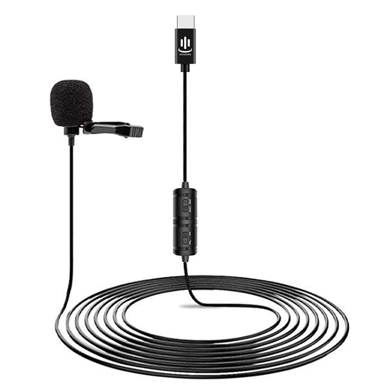 Mini microfone portátil YC-VM30 condensador clip-o... – Grandado