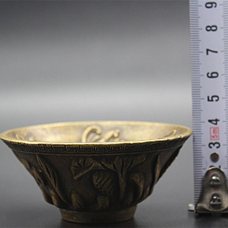 Old Pure Copper Brass Five Fu Lin Chinese Gate Bat... – Grandado