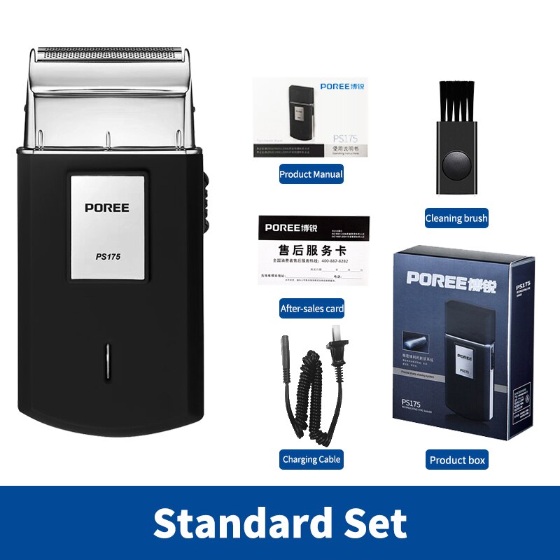 Rakapparat med ett blad elektrisk skäggtrimmer för... – Vicedeal