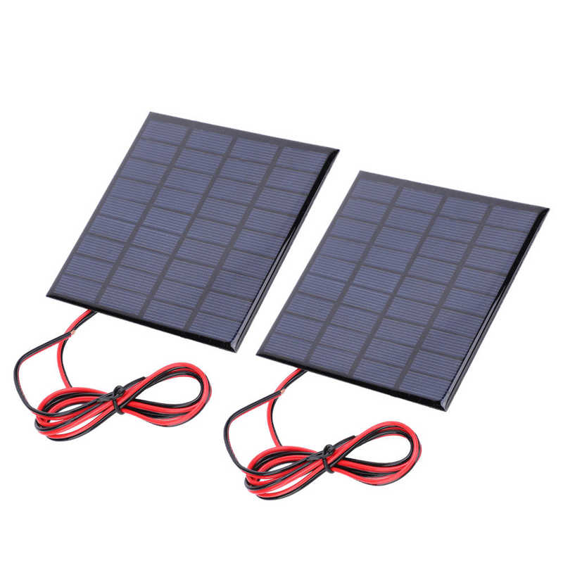 DC 9V 2W Epoxy Solar Panels Polysilicon Battery To... – Grandado
