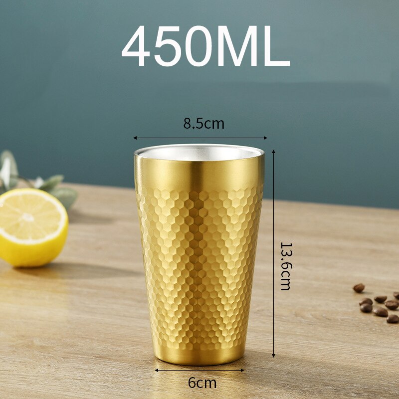 304 Stainless Steel Coffee Cups Double Layer Insul... – Grandado