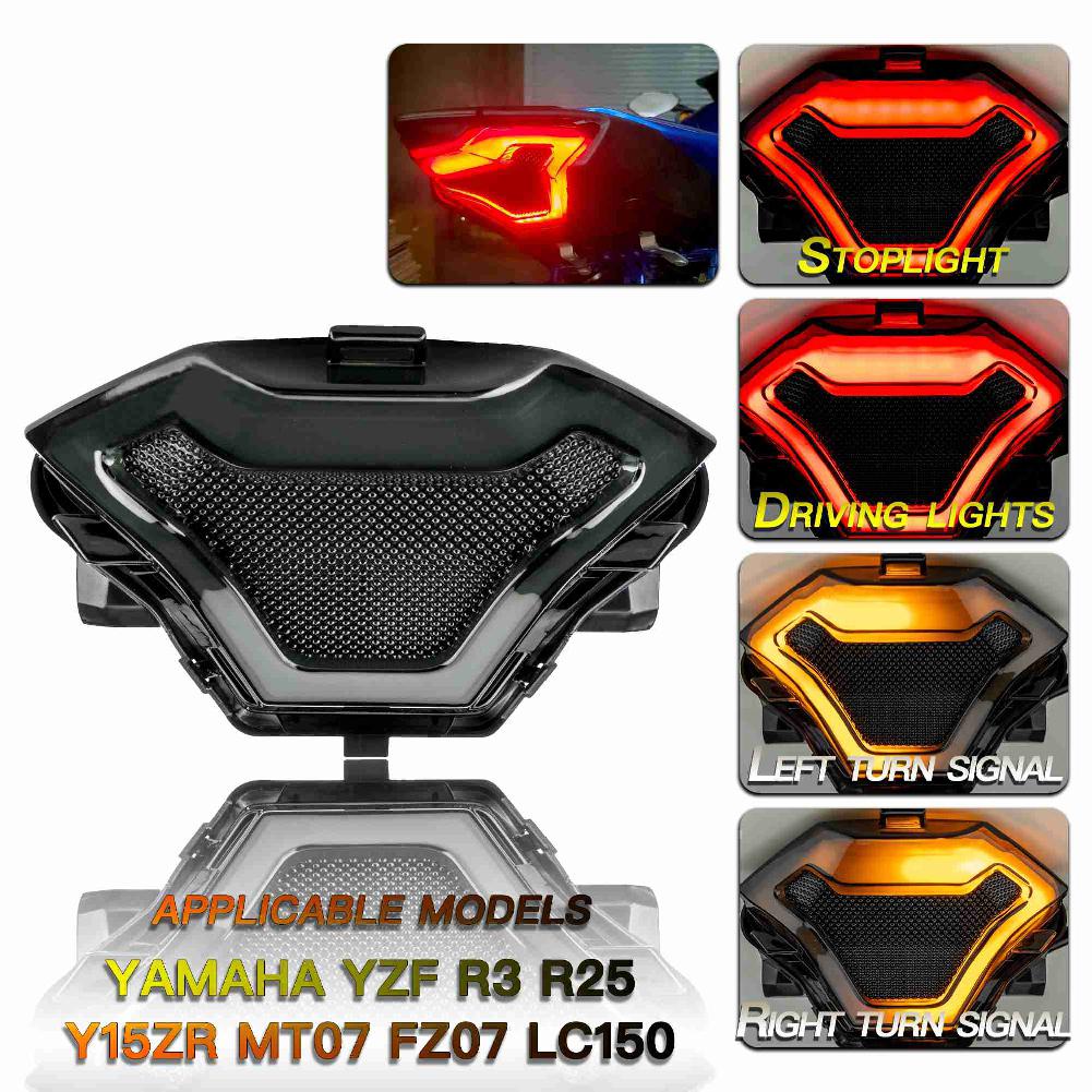 Cafe Racer Motorcycle Turn Signals Light Modified Led Brake Taillight ...