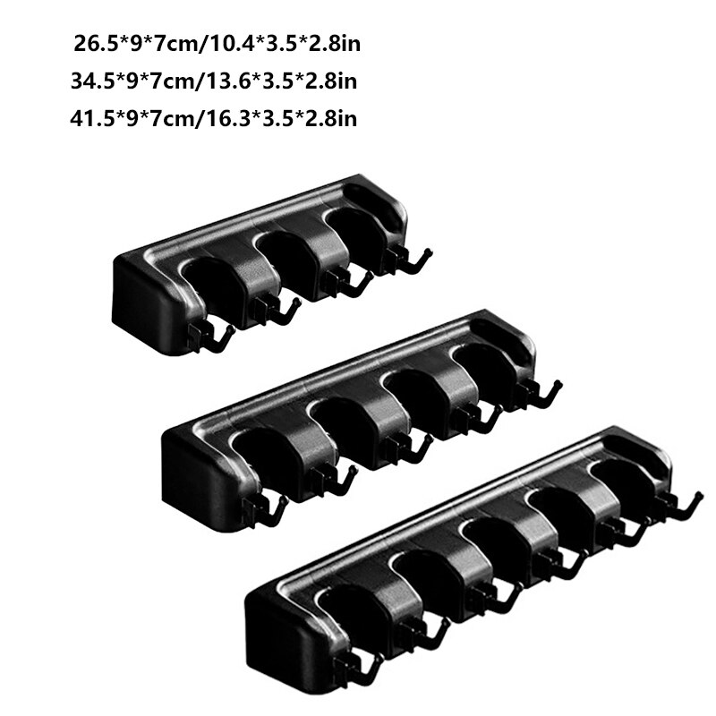 Auto-adjust Broom Mop Holder Rack Effortless Remov... – Grandado