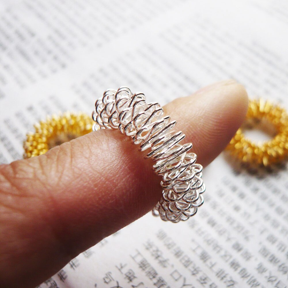 Spring Spiky Fidget Ring Austim Anxiety Hand Senso... – Grandado