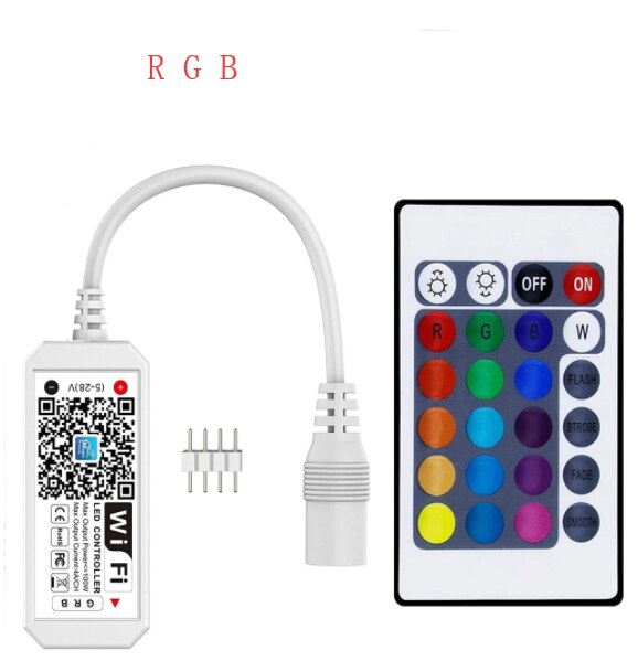 Contrôleur avec télécommande 24 touches pour bande... – Grandado