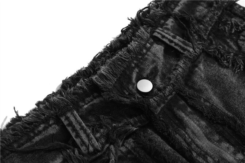 Mens Patchwork Destroyed Ripped Denim Jeans Pants ... – Grandado