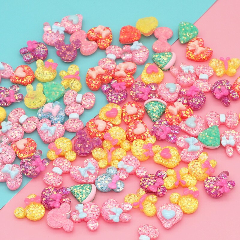 40 stuks gemengde cartoon patroon flatback hars mi... – Vicedeal