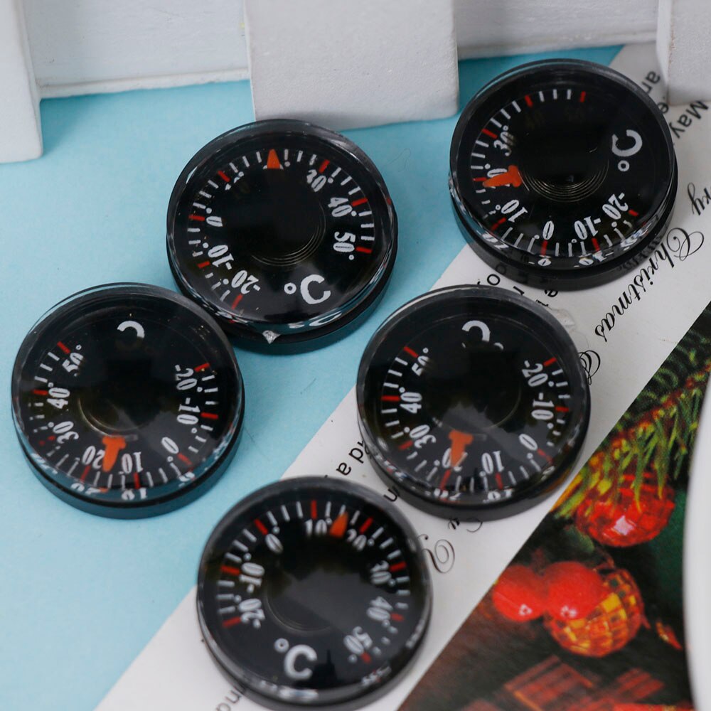 1 stk diameter 20mm plast rundt mini termometer mi... – Grandado