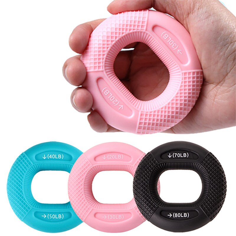 Silicone Adjustable Hand Grip 20-80Lb Gripping Rin... – Vicedeal
