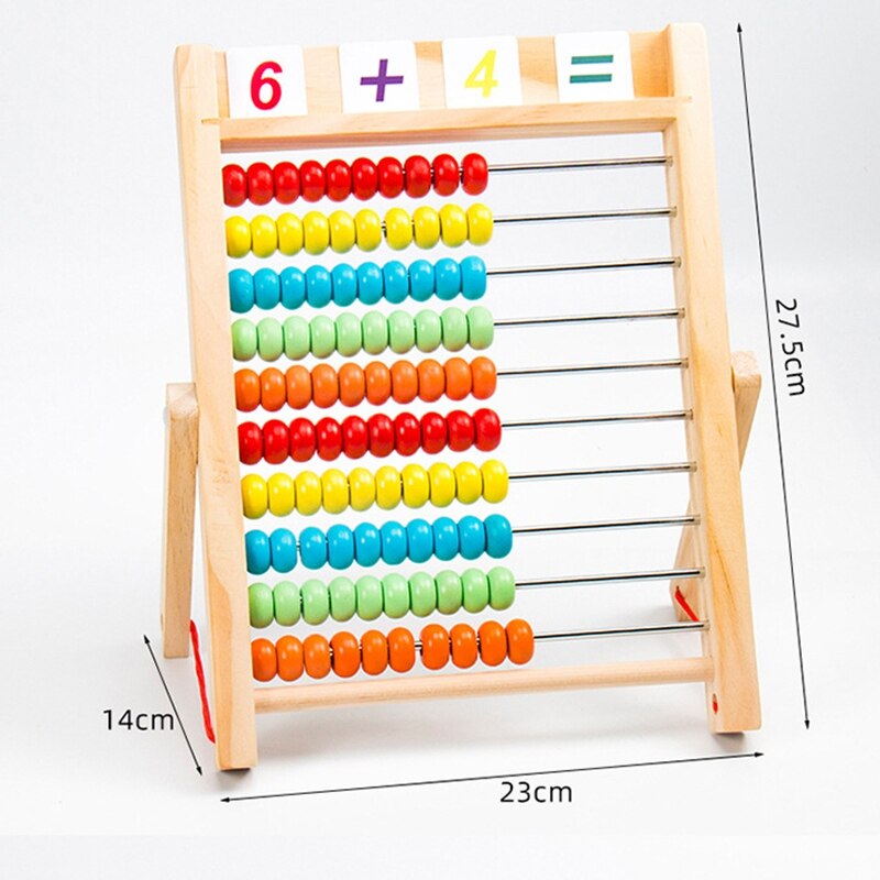 Multifunctionele Abacus Leren Stand Houten Speelgo... – Grandado