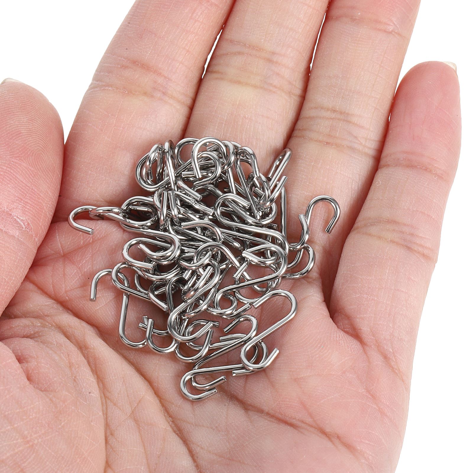 100PCS Stainless Steel S Shaped Hooks for Hanging ... – Vicedeal