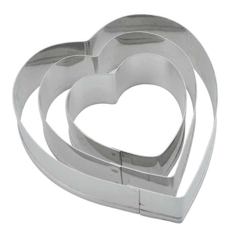 -Hart Cut Outs/Heart Cookie Cutters,Set Van 3 – Grandado