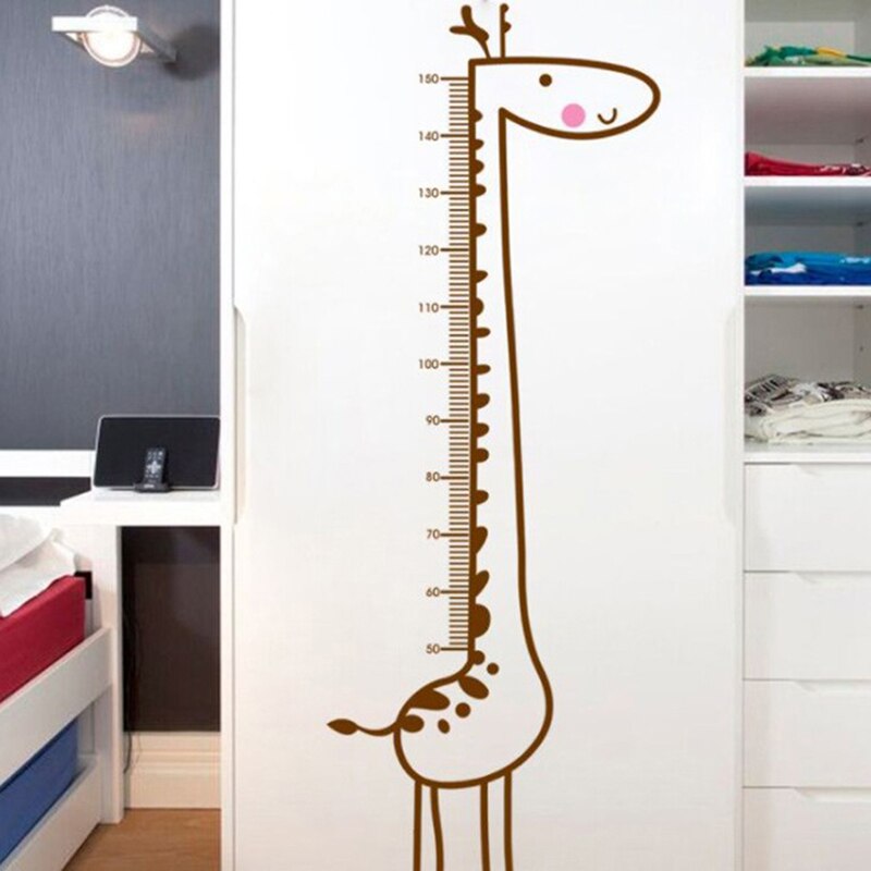 Cartoon Measure Wall Stickers For Kids Rooms Giraf... – Grandado