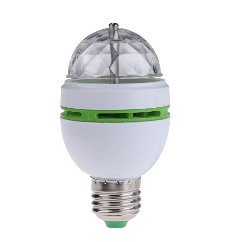 E27 3 W Kleurrijke Stage Light Auto Roterende RGB ... – Vicedeal