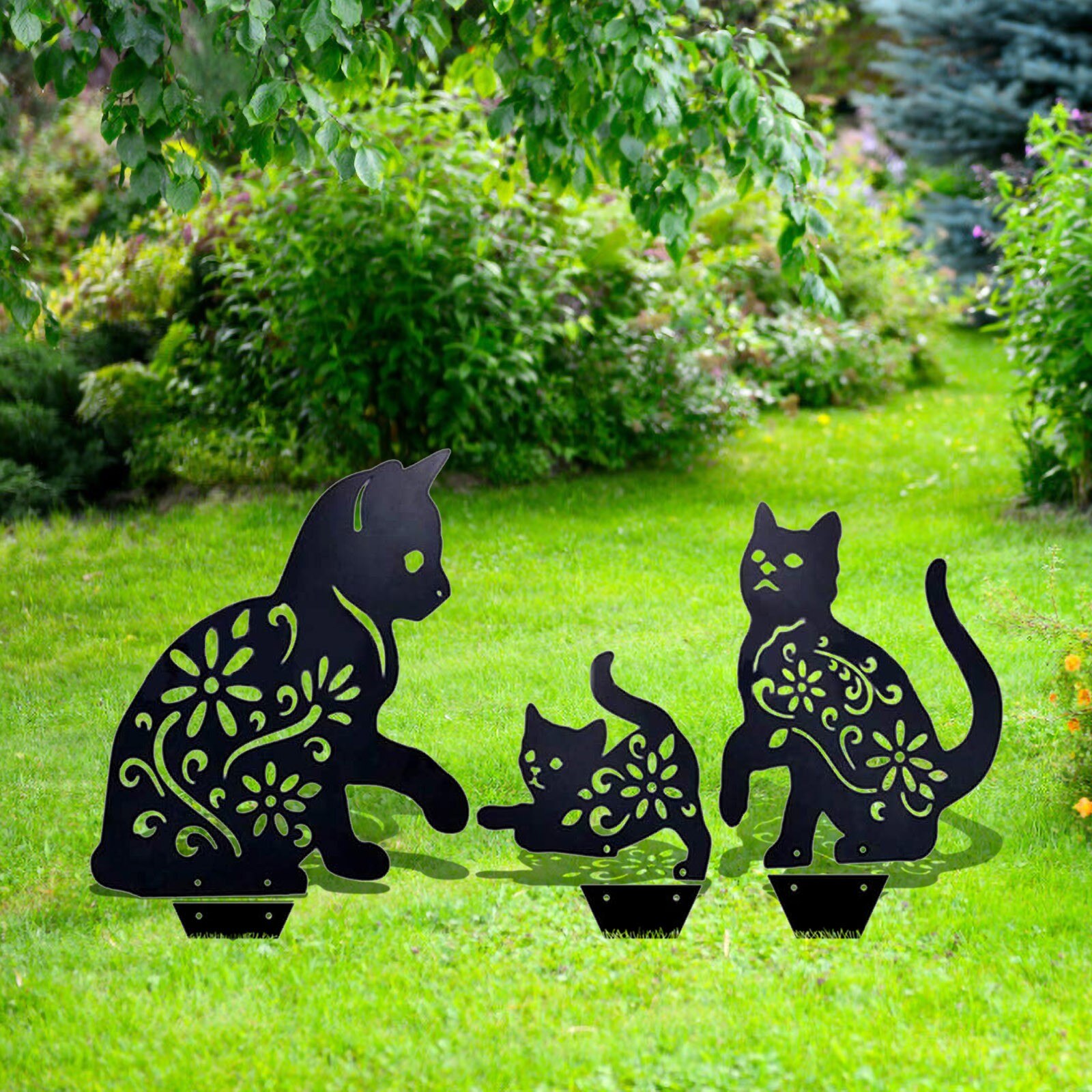 Cute Metal Cats Are Perfect For Your Garden Highli... – Grandado