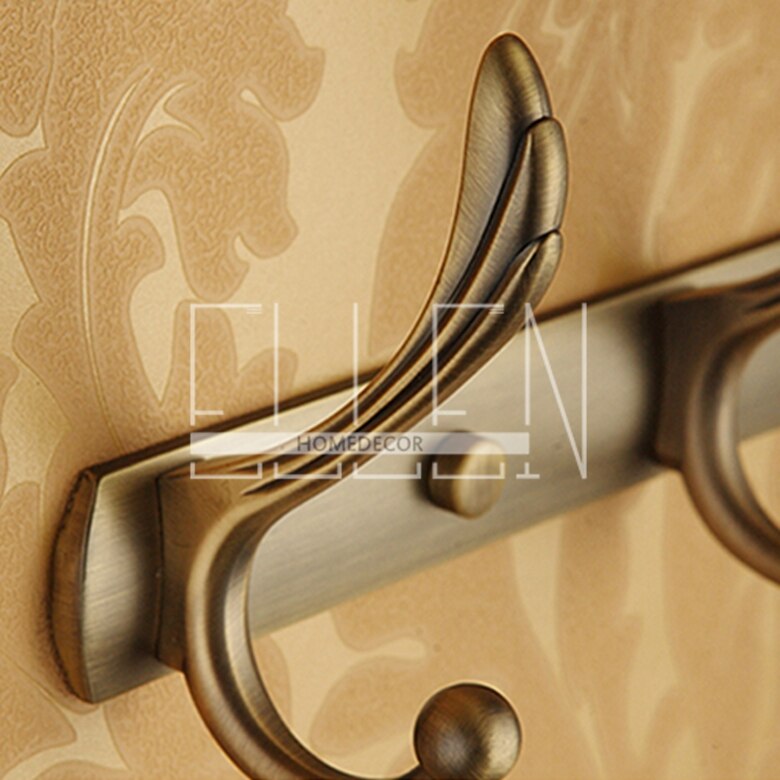 1-8 væg bøjle vintage messing kappe krog guld anti... – Grandado