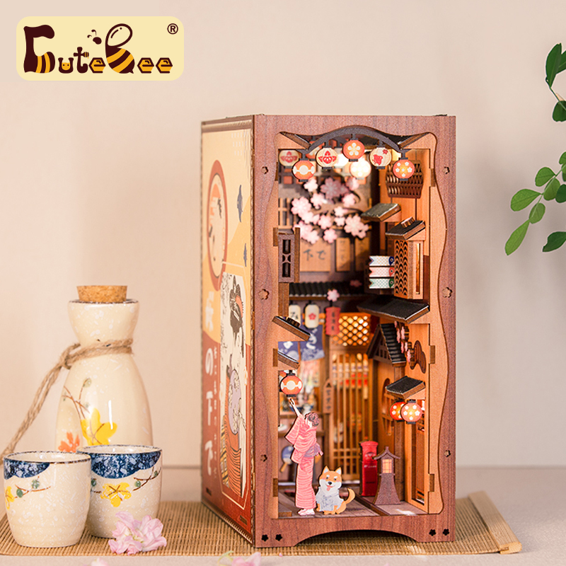 Cutebee Diy Boek Nook Houten Boekenplank Insert Mi... – Grandado