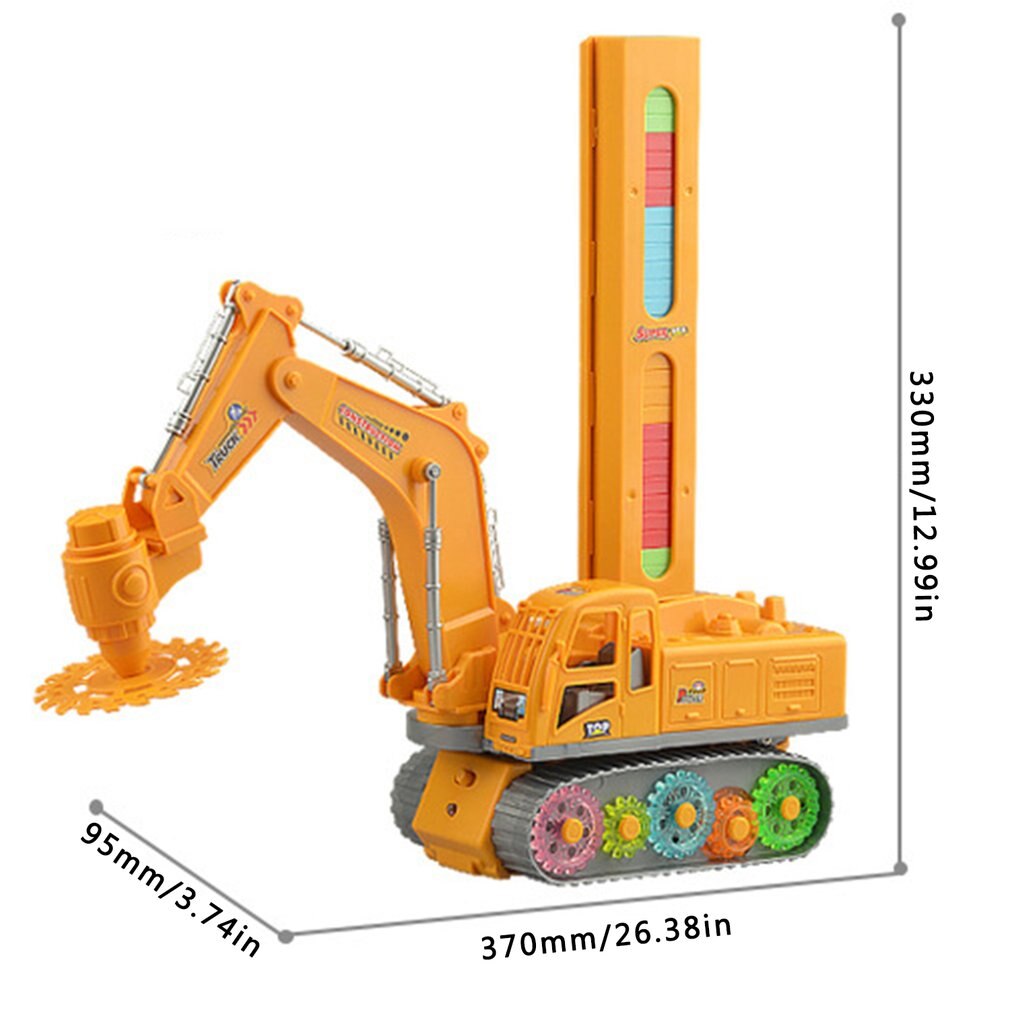 Toy Car 2153A Domino Engineering Car With Light An... – Grandado