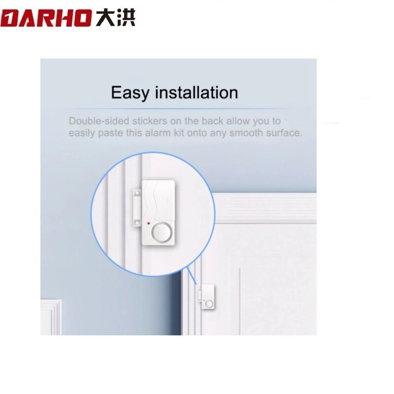 Darho Wireless Security Alarm Bell Kit Window Door... – Grandado