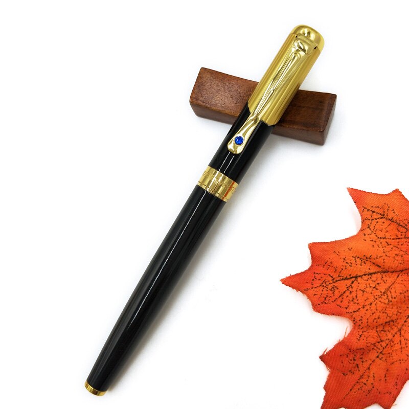 Yushun zwart en goud luxe diamant vulpen financiën... – Vicedeal