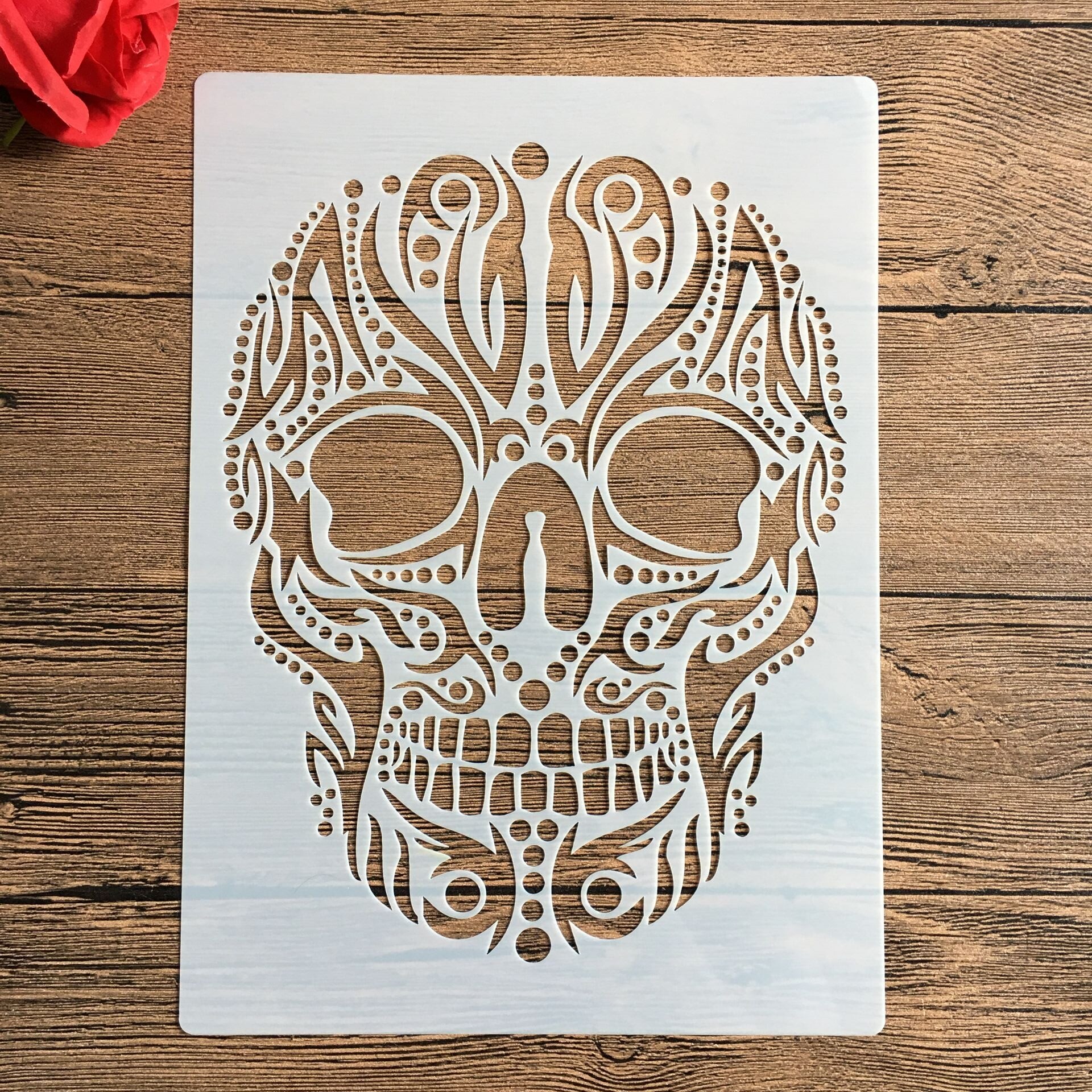 A4 29 * 21cm Skull DIY Stencils Wall Painting Scra... – Grandado