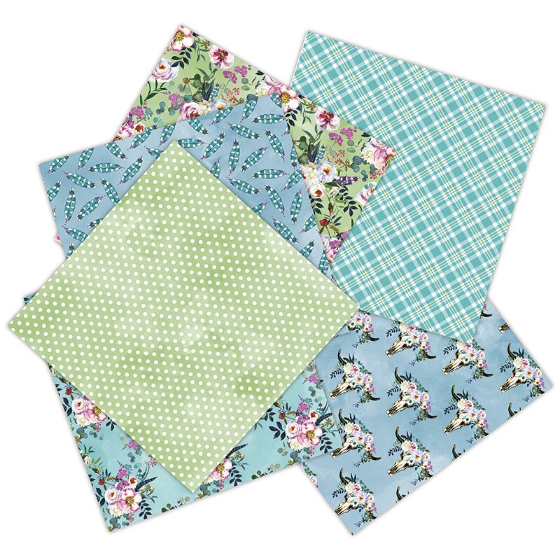 12pc love flower patterned paper Scrapbooking pape... – Grandado